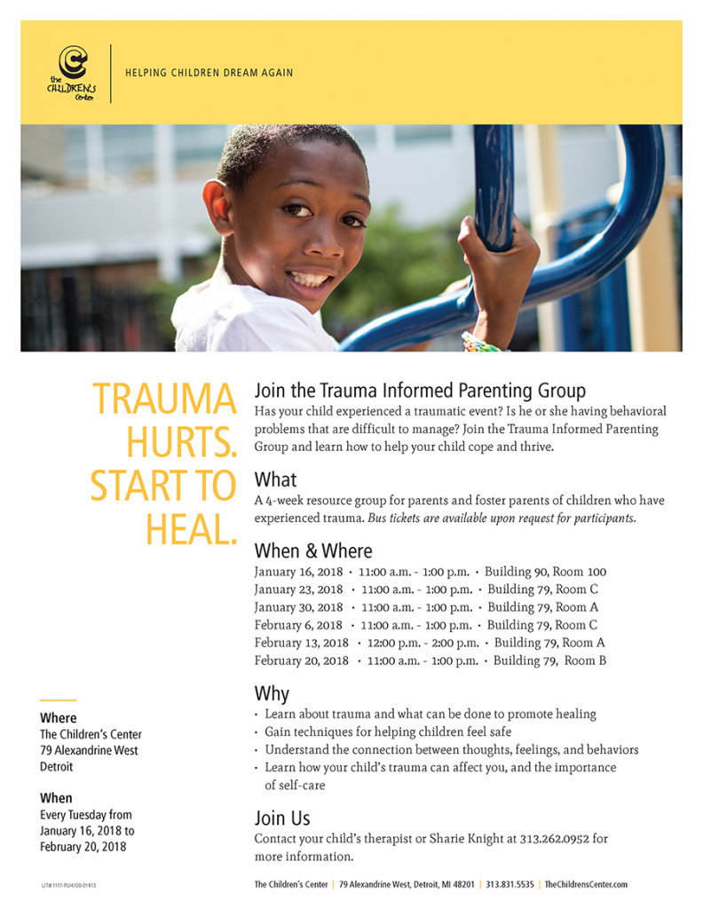 Trauma Informed Parenting Group - The Children's Center