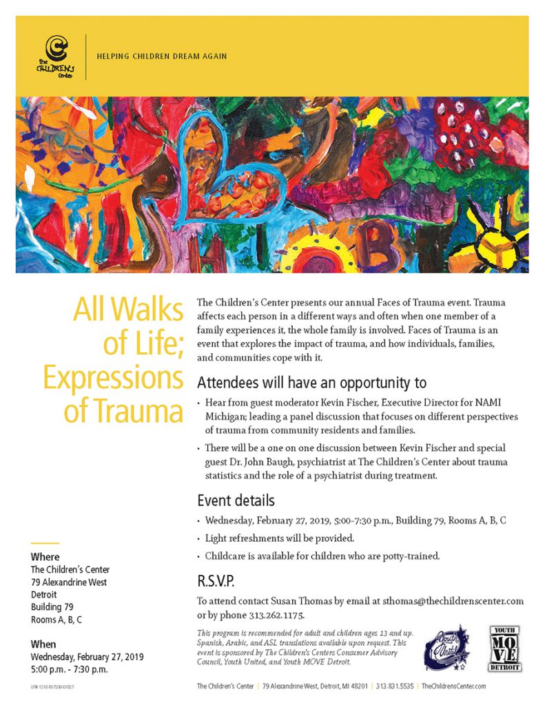 All Walks of Life; Expressions of Trauma - The Children's Center
