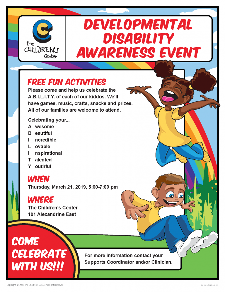 Developmental Disability Awareness Event - The Children's Center